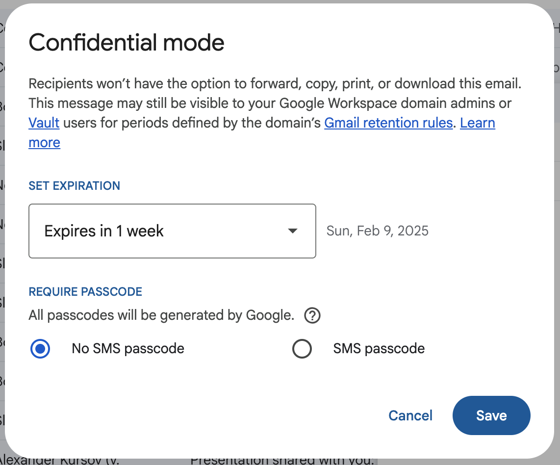 How to Send a Secure Email in Gmail • Eyre: European Secure Meeting ...